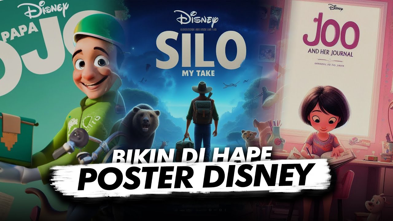 TUTORIAL POSTER DISNEY !! 🔥🔥 Cara Buat Poster Disney di Hape Android ...