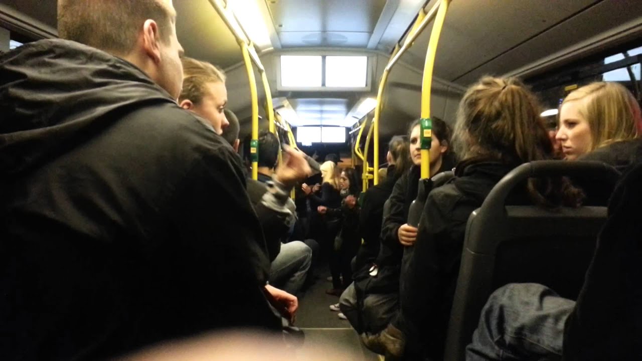 A bus filled with party people in Berlin Germany - YouTube
