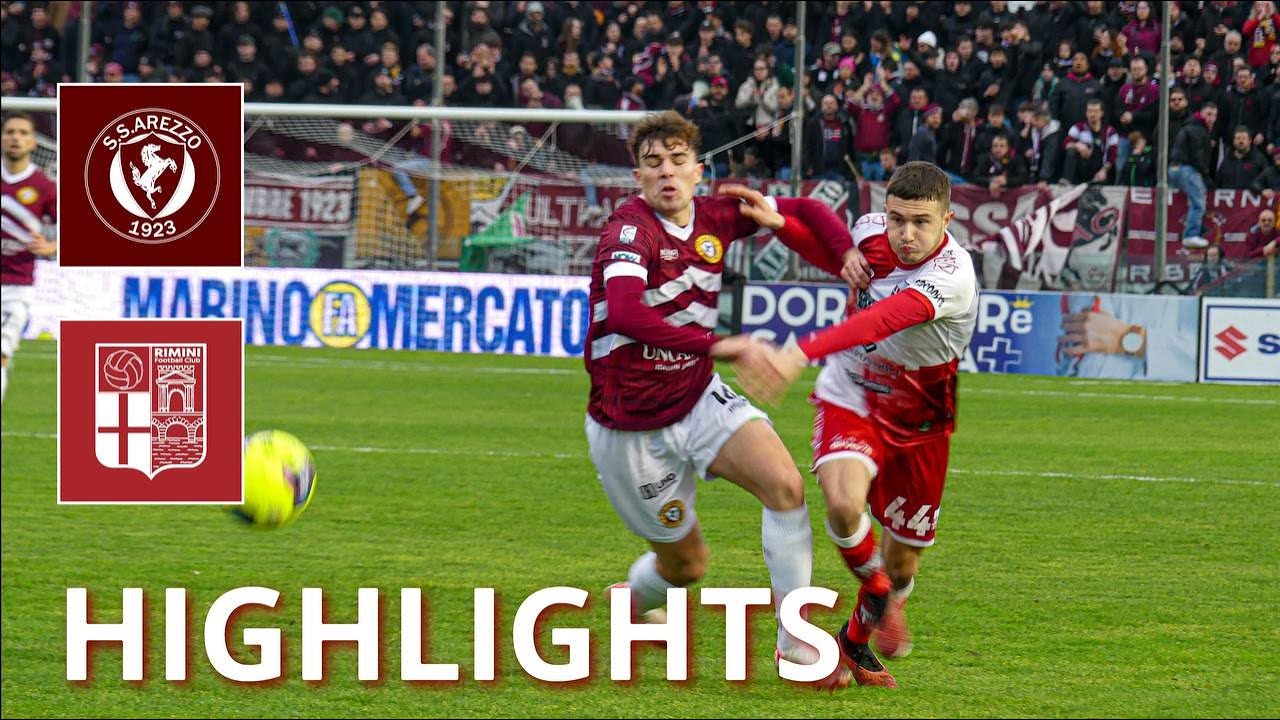 HIGHLIGHTS | 20ª giornata, Arezzo-Rimini FC 1-0 - YouTube