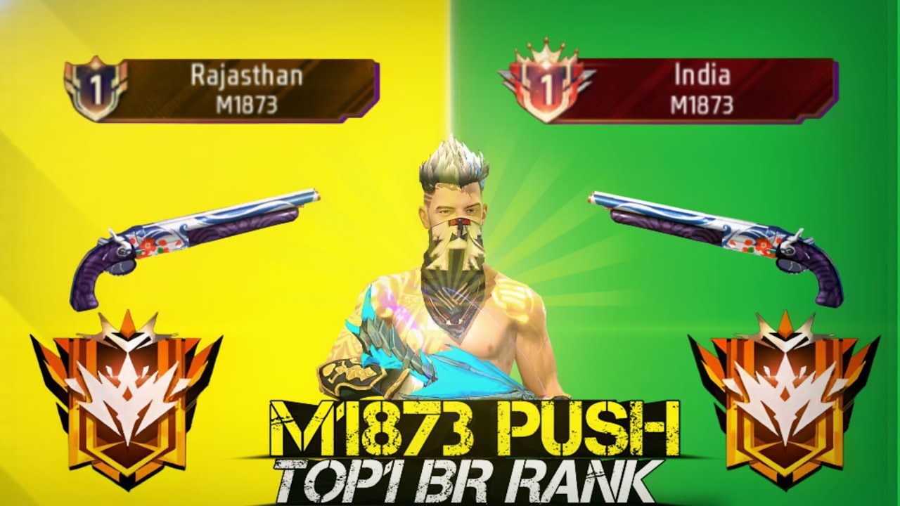 BRONZE TO HEROIC FREE FIRE 😁 LEVEL - 1 ID || 1 DAY M1873 TOP1 PUSH BR ...