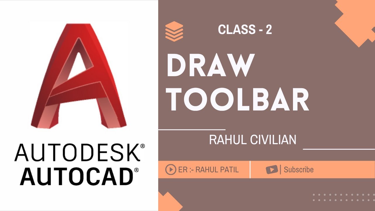 CLASS - 2 I AutoCAD Draw Toolbars (Part-1) - YouTube