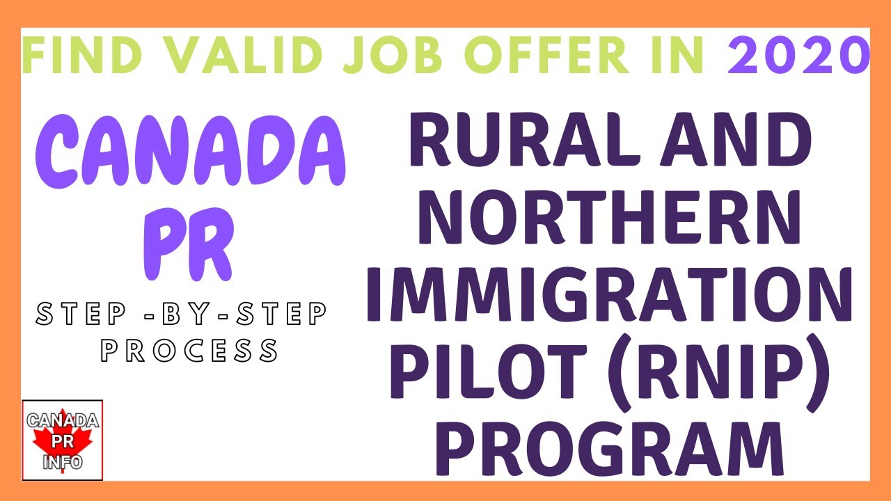 Rural and Northern Immigration Pilot Program 2020 | Find Valid JOB ...