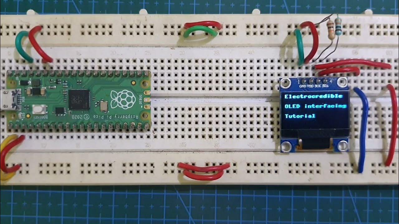 Raspberry Pi Pico OLED Display Interfacing Demonstration - Displaying Text & Graphic. - YouTube