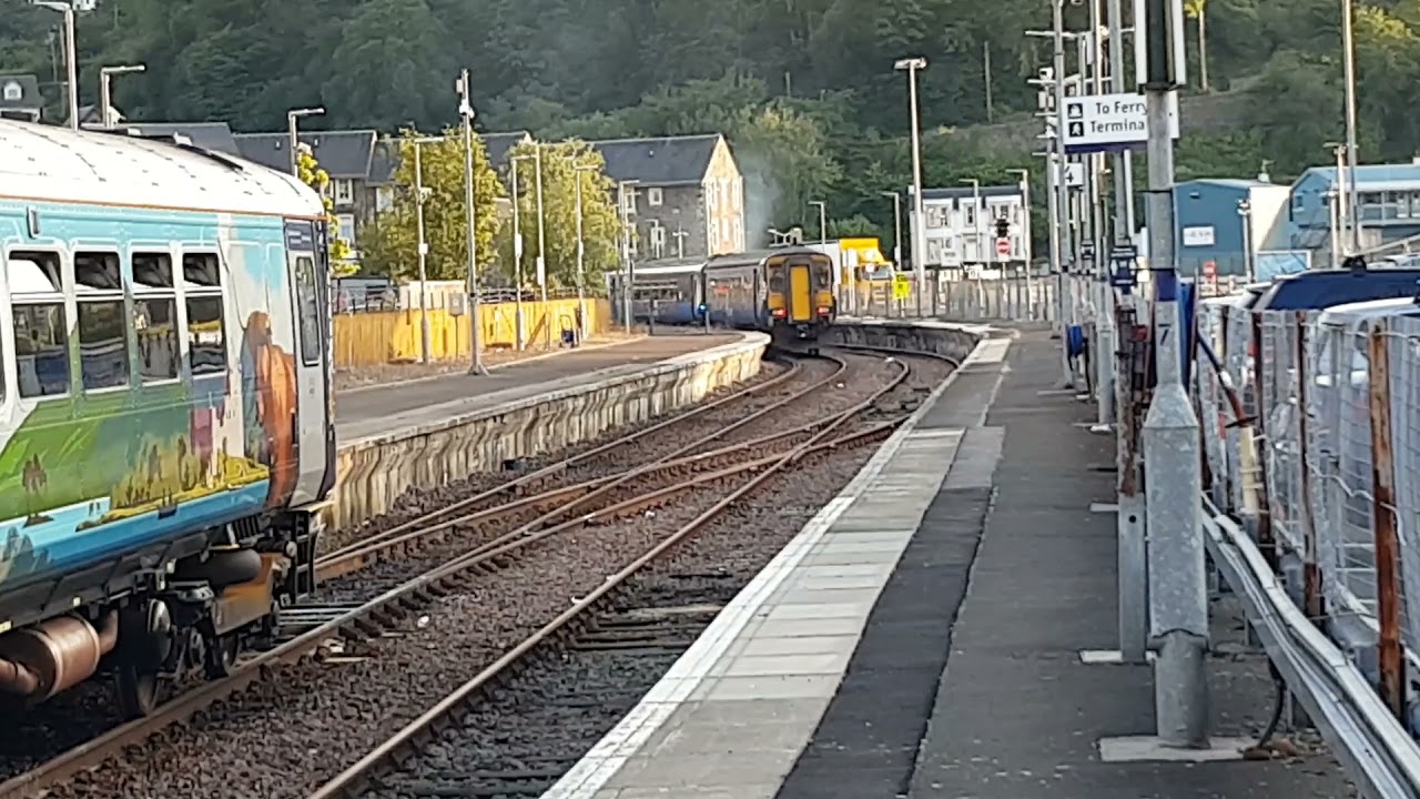 Oban Railway Station - summer bicycle livery - July 2021 - YouTube
