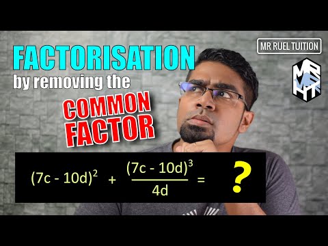 Factorisation by removing common factors / EASY method! - YouTube