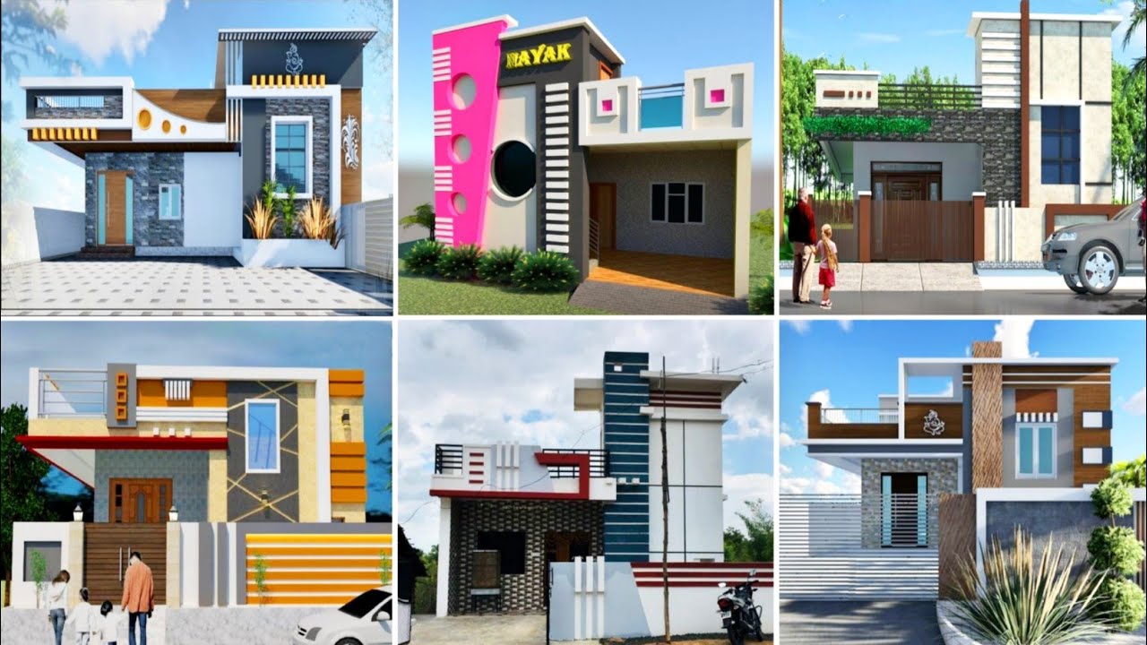 Latest Modern House Front Elevation Designs Ideas|| Village ...