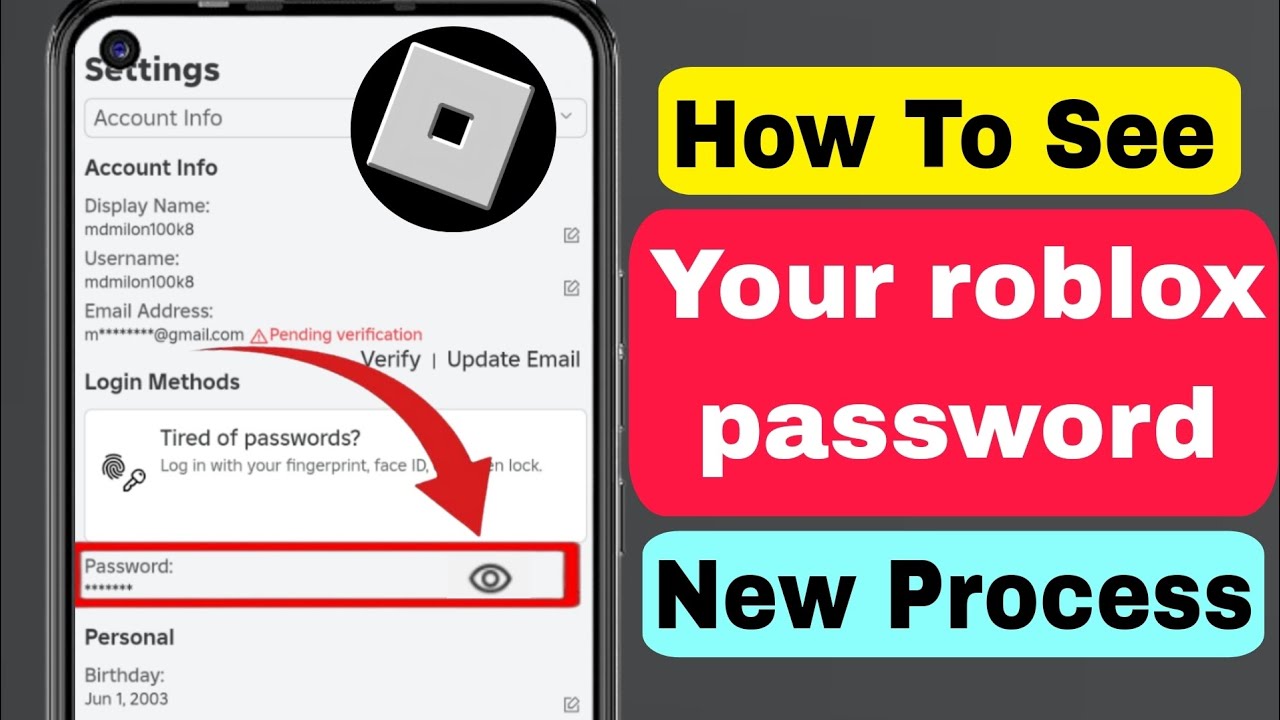 How To See Your Password in Roblox (2024) | How To Know Roblox Password ...