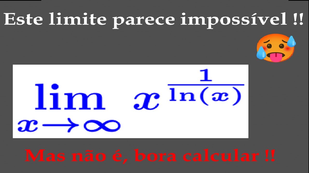 Limite com logaritmo no denominador e na potência, dá pra resolver ...