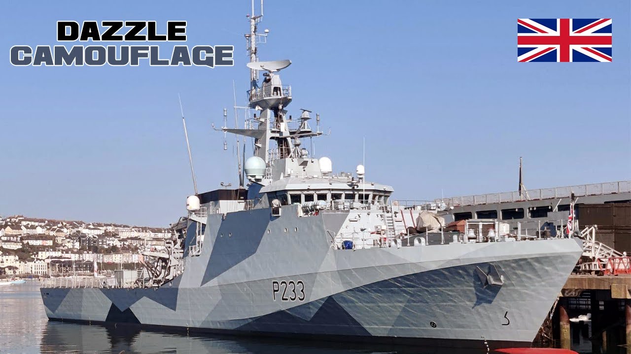 Royal Navy warship first to have with dazzle camouflage paint scheme ...