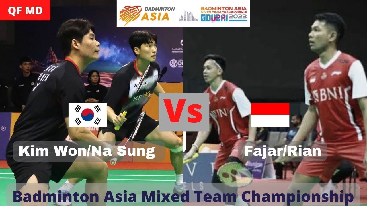 Fajar/Rian 🇮🇩 vs Kim Won Ho/Na Sung Seung 🇰🇷 | Badminton Asia Mixed ...