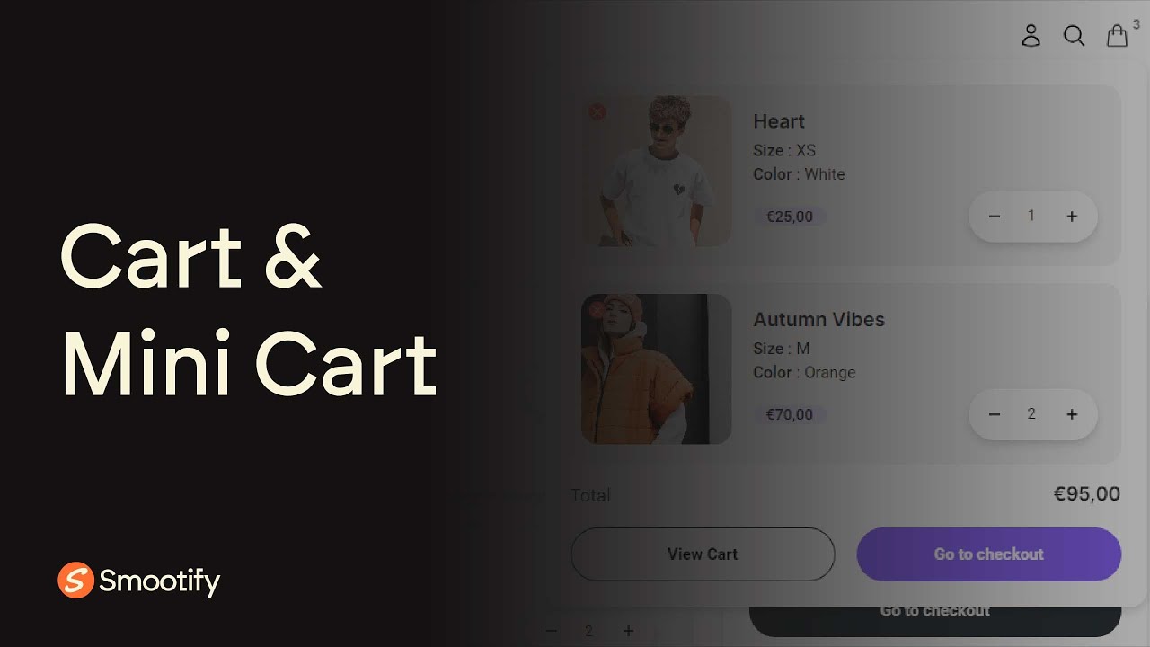 Mini Cart and Cart Page | Webflow and Shopify, connected! Smootify.io - YouTube
