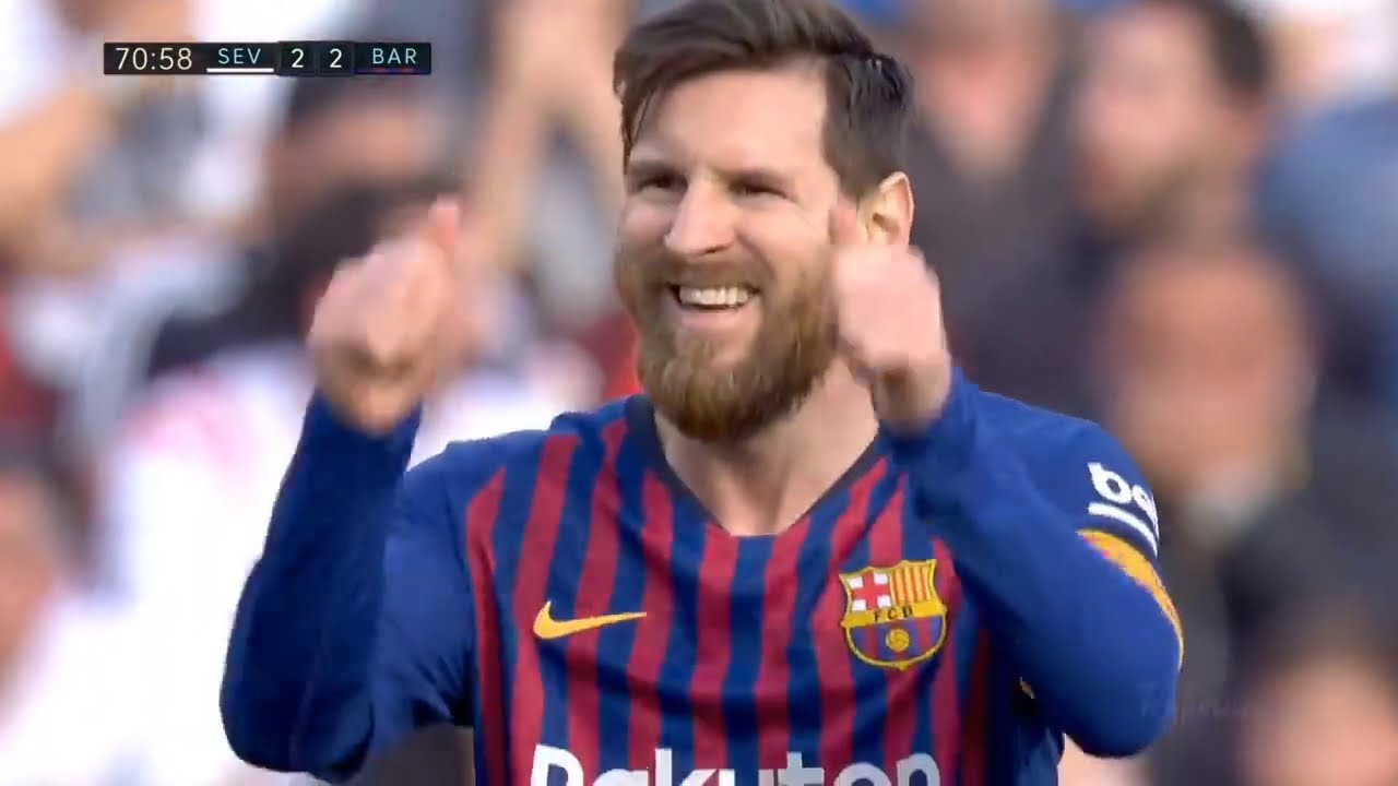 Lionel Messi vs Sevilla (Away) 2018-19 HD 1080i - YouTube