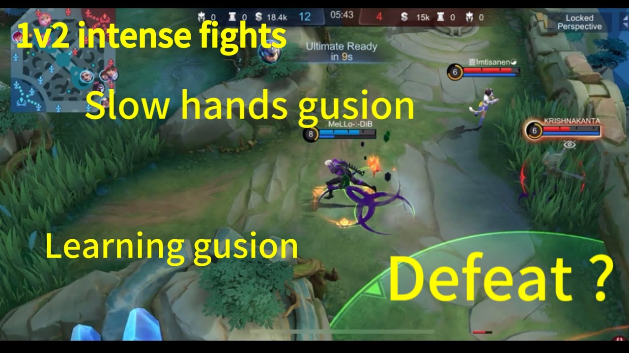 Gusion slow hands gameplay | MOBILE LEGENDS - YouTube