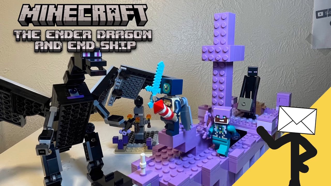 Lego Minecraft Review “The Ender Dragon and End Ship” 21264 - YouTube