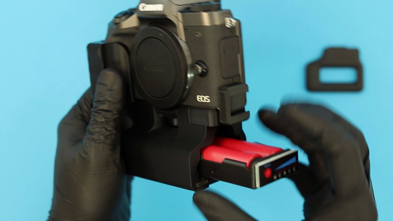 Battery Grip With Extra Cold Shoe for Canon EOS M5 - YouTube