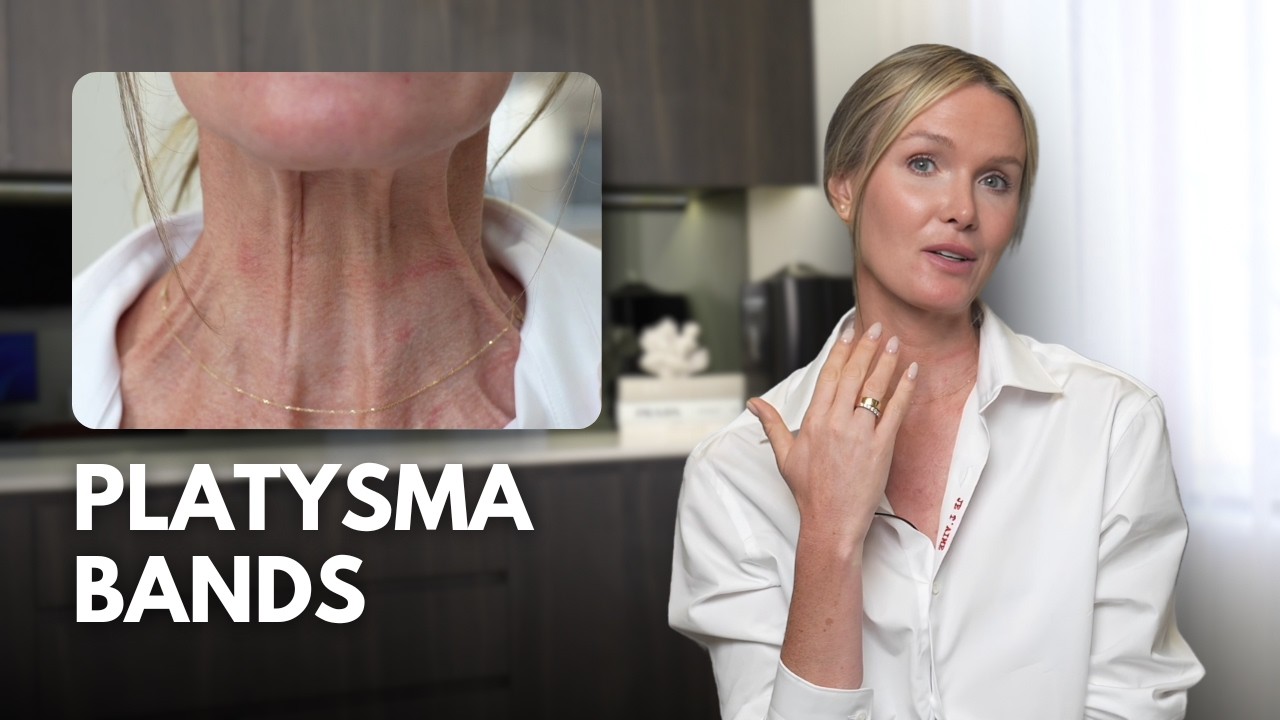 Platysma Bands + Neck Lines Explained by a Cosmetic Nurse - YouTube