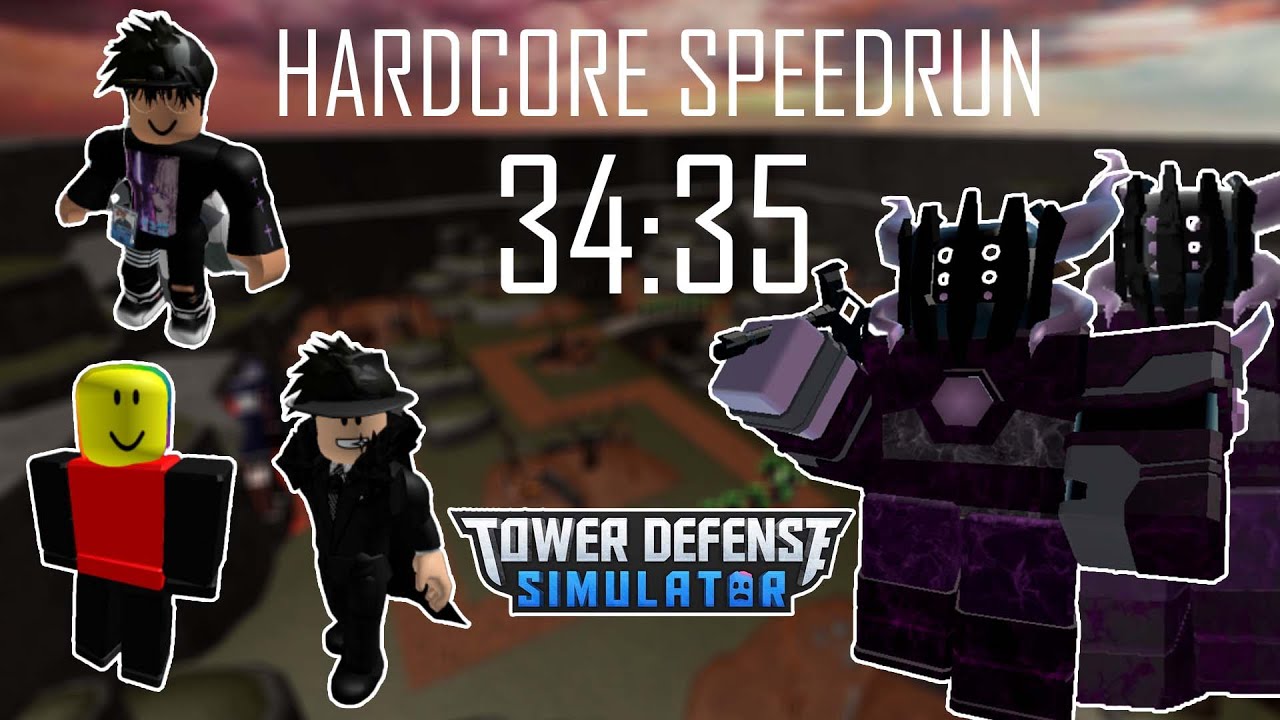 HARDCORE SPEEDRUN TRIO 34:35 [ROBLOX TDS] - YouTube