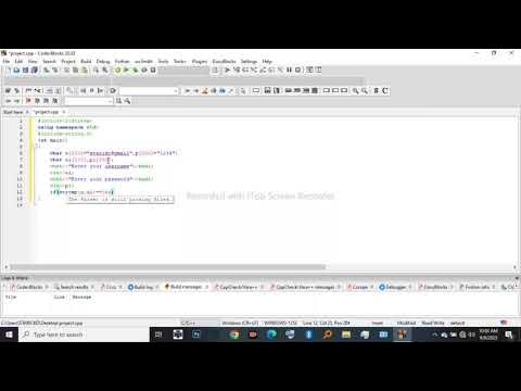 How to create Login program by using C++ language - YouTube