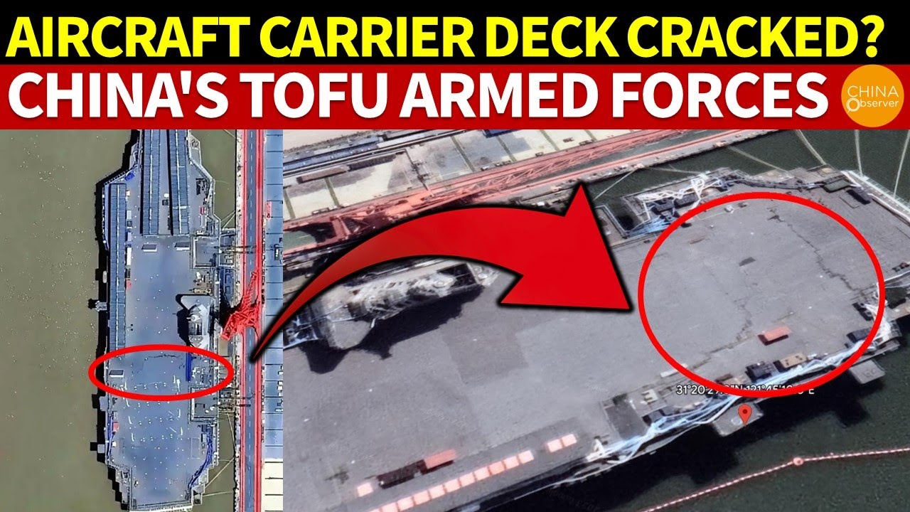 The Deck of Fujian Aircraft Carrier Cracked? Google Earth Caught It ...