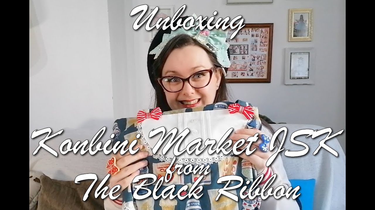 Unboxing Konbini Market JSK, My First Dress from The Black Ribbon [CC ...