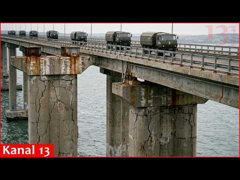 The Crimean Bridge's supports are standing on cracks, and every jolt brings its end closer