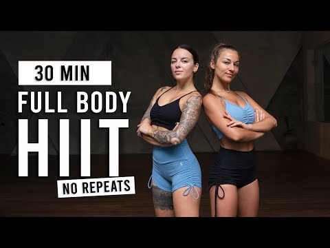 30 MIN FULL BODY CARDIO HIIT Workout (Intense, No Repeats)
