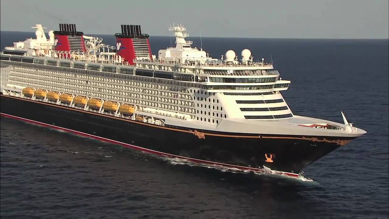 Disney Dream External Aerial Views - YouTube
