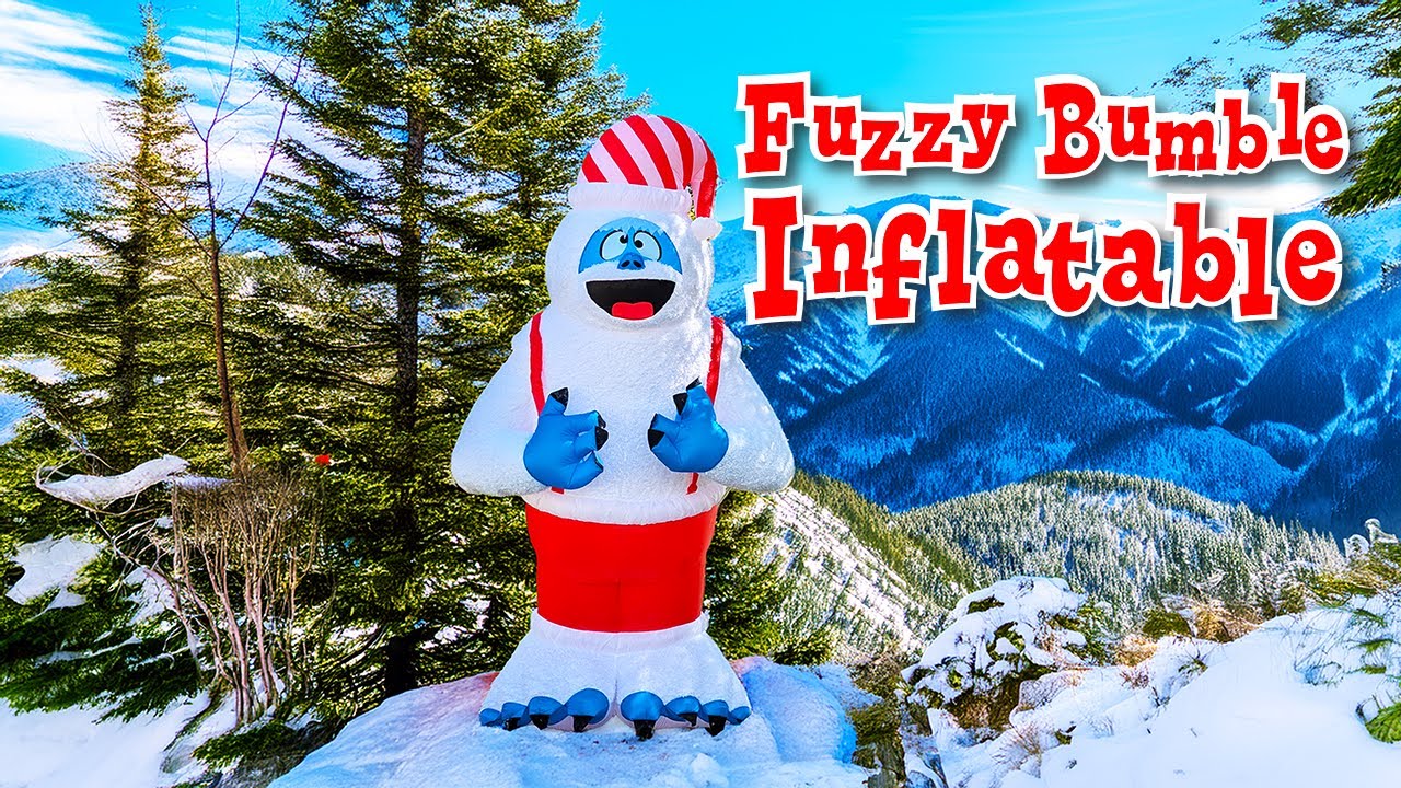 Fuzzy Plush Bumble Inflatable 11ft tall by Gemmy from Home Depot - YouTube