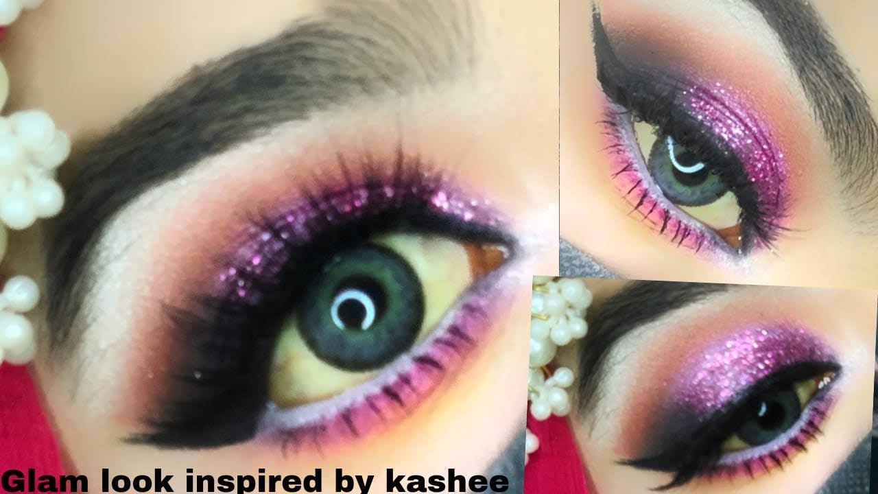 Kashee inspired glam eye look very easy & quick eyes|| step by step tutorial for beginners - YouTube