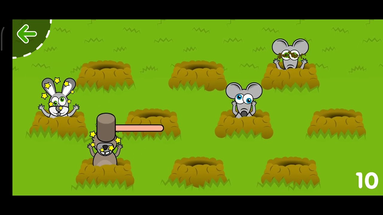 Kids Games: Hit Mouse and Rabbit in the Hole | Whack-a-Mole Fun for ...