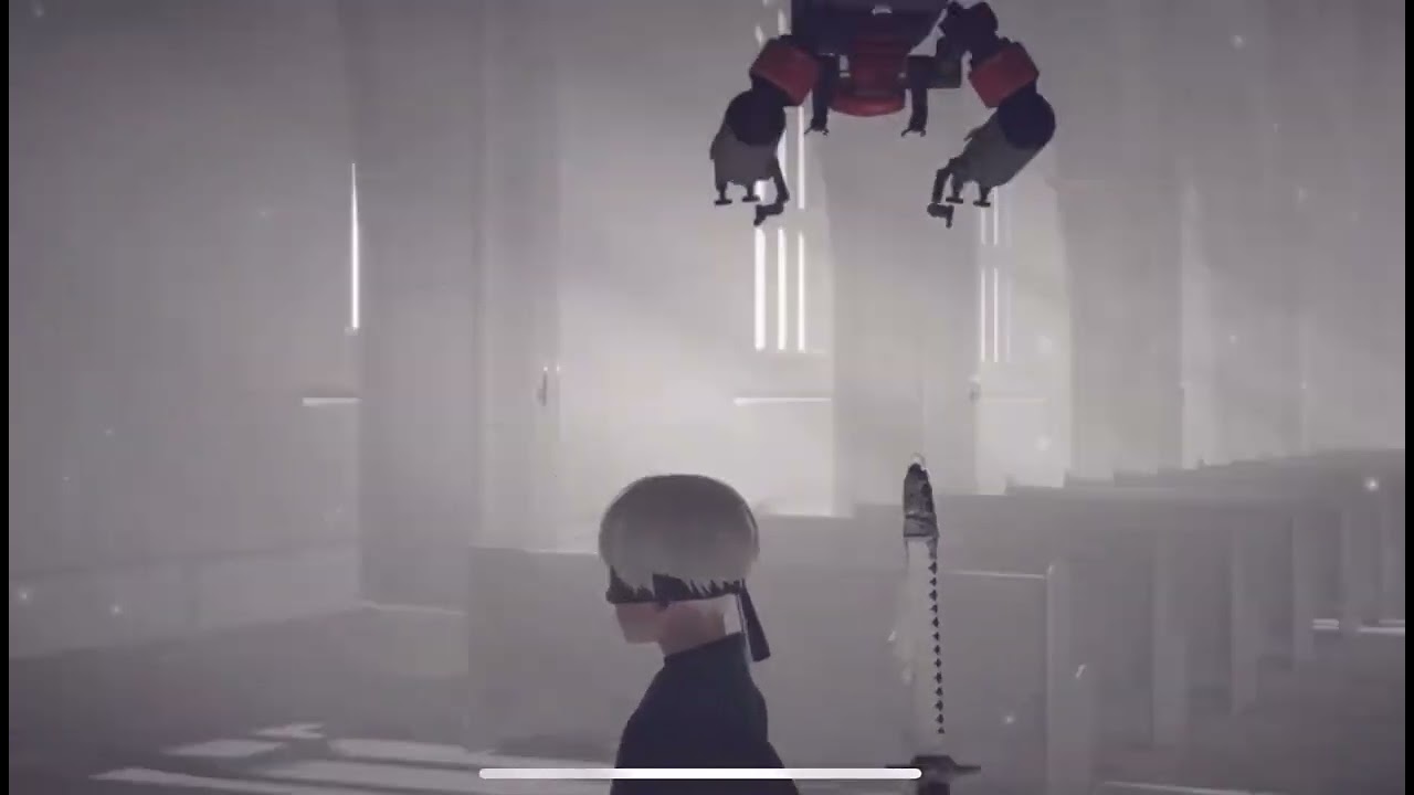 NieR:Automata - 9S Enters The Hidden Church (Copied City) - YouTube