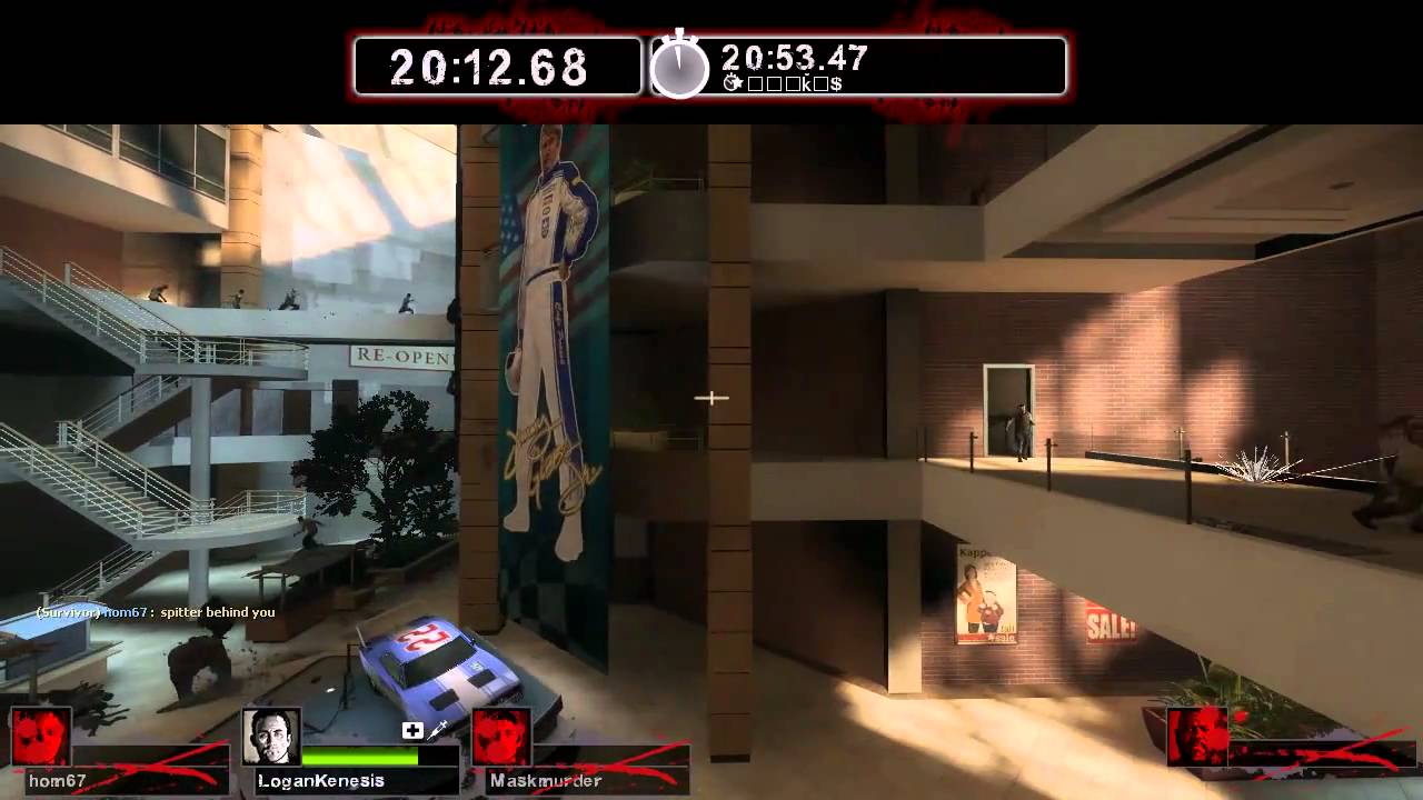 L4D2 - Dead Center - Mall Atrium - Survival - Beyond Gold - Part 3 [26: ...