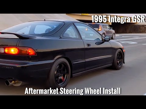 DIY Momo Wheel Install with Horn - 95 Acura Integra GSR - NRG Hub ...
