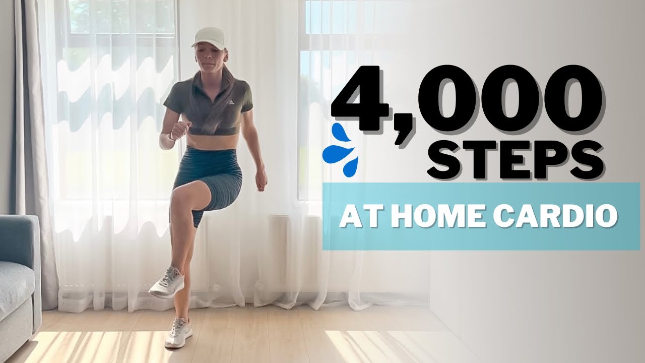 Walk 3 km at home. Sweaty WALK. Step up! - YouTube