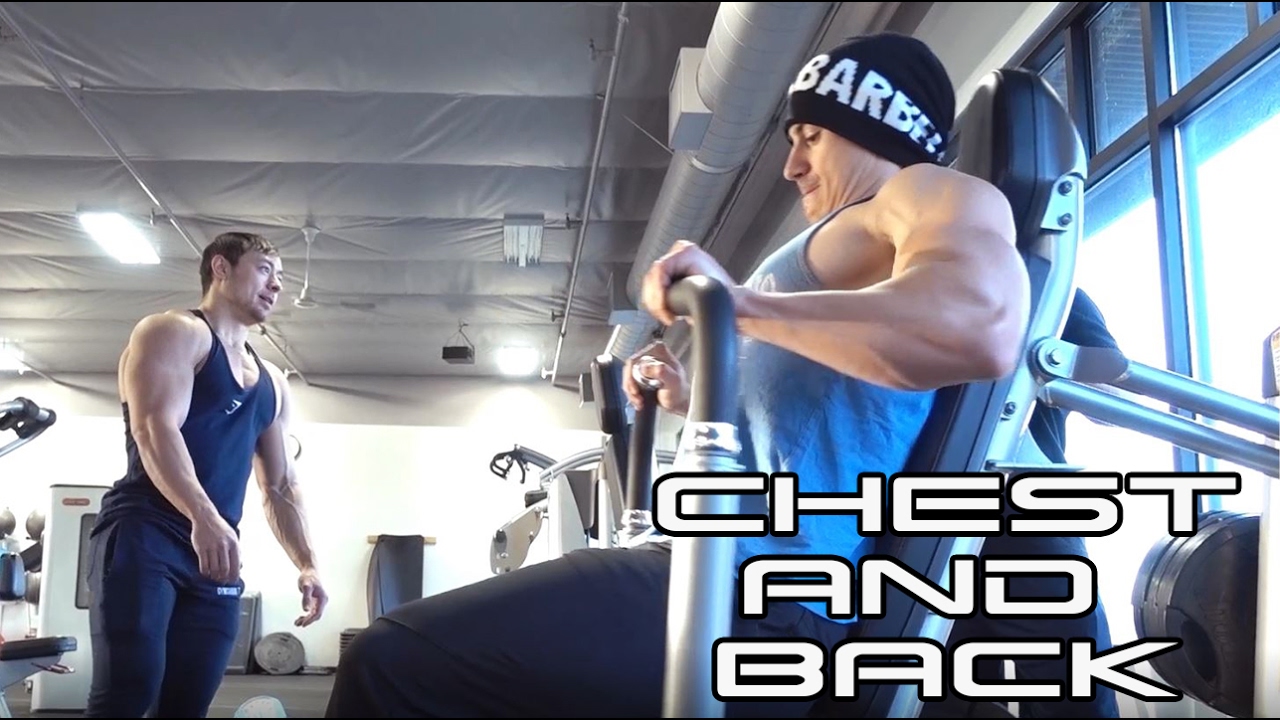 Chest and Back workout with Chris Elkins and Matt Ogus using Professor ...