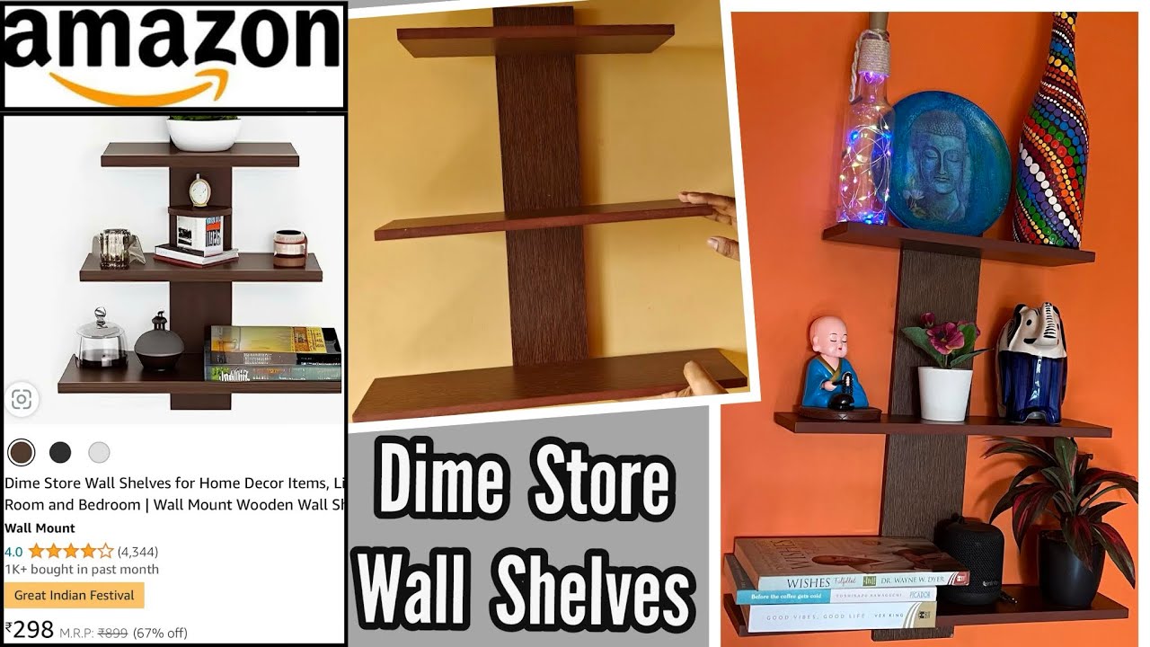 Dime Store Wall Shelves from Amazon | Amazon Wall Shelves Unboxing ...