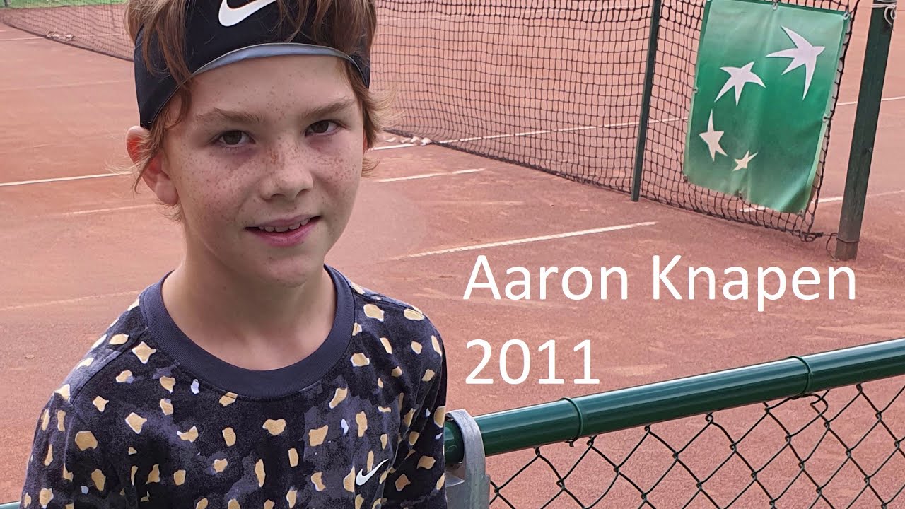 Aaron Knapen 10 Ans Entrainement Tennis du 13-03-2021 - YouTube