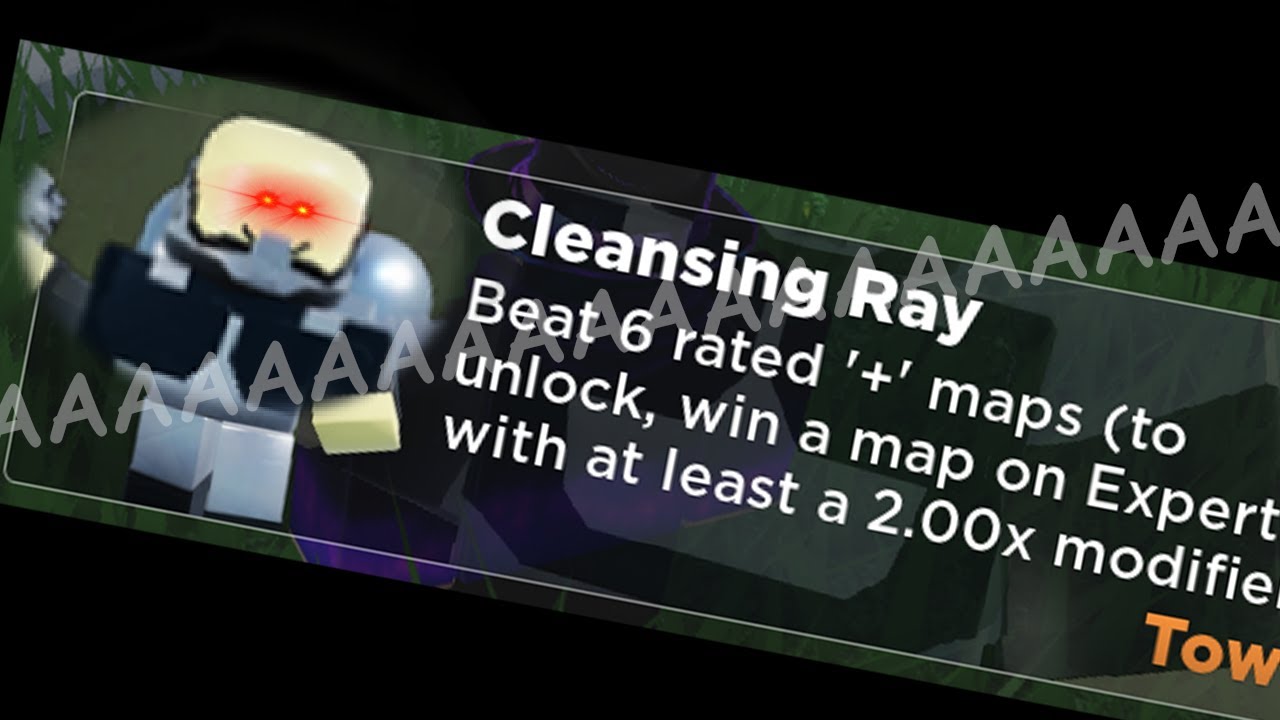 [Roblox - Tower Blitz] completing Cleansing Ray in preparation for the ...