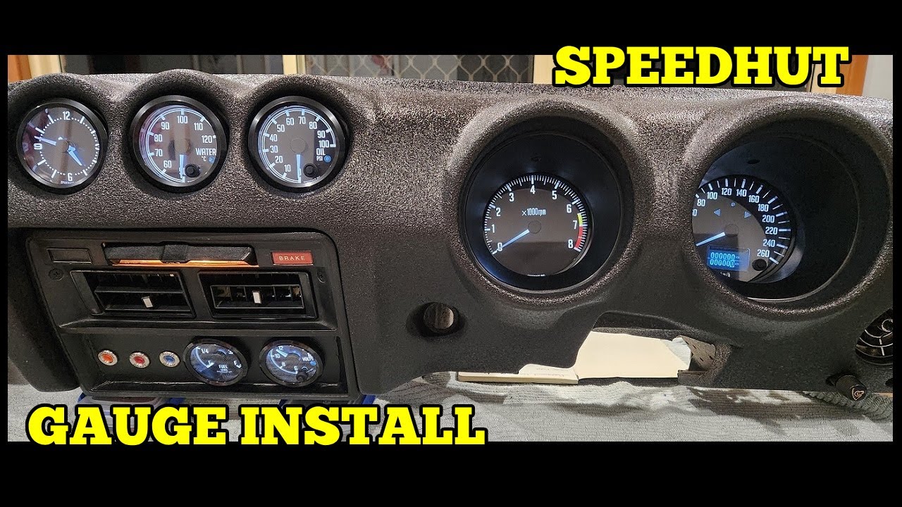 260Z Build #29 - Speed Hut Gauge install and wire - YouTube