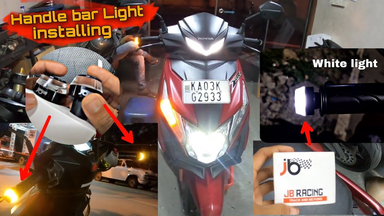 Handle bar light installing in dio 🔥 / in Tamil Vikram Vlogz - VVZ ...
