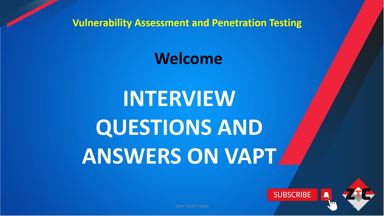 Nail Your VAPT Interview: Essential Questions & Answers - YouTube