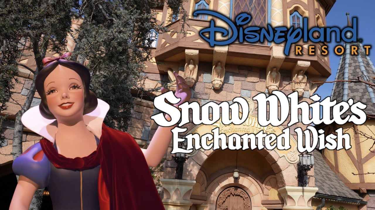 4K Snow White's Enchanted Wish | Low Light Dark Ride Disneyland ...