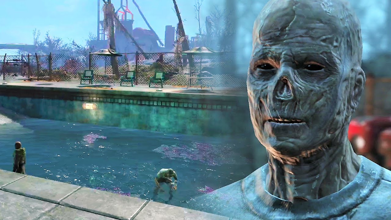 Ghouls in the Swimming Pool - Fallout 4: Ep 43 - YouTube