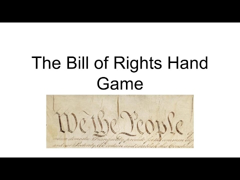 The Bill of Rights Hand Game - YouTube