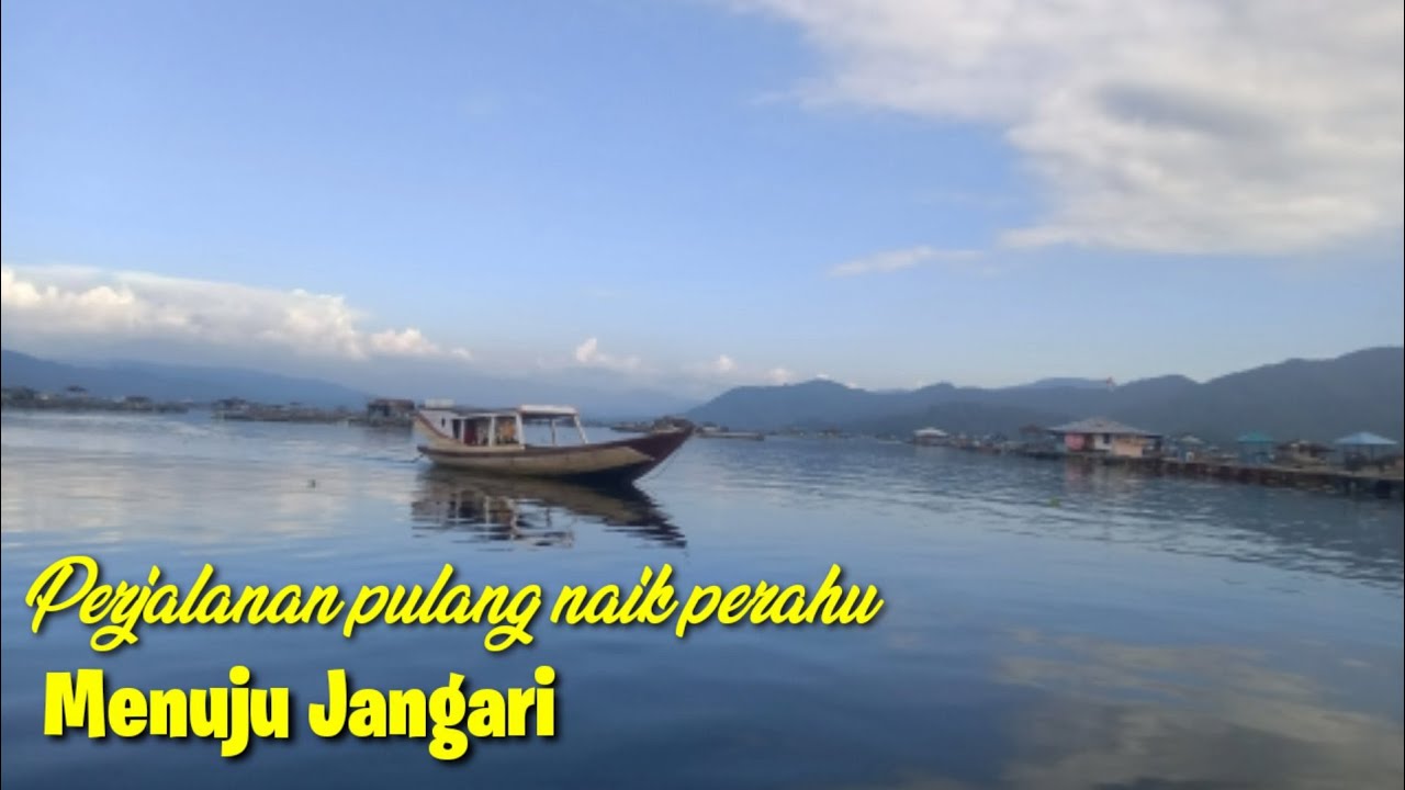 Perjalanan dari KJA cirata ke dermaga Jangari naik perahu - YouTube