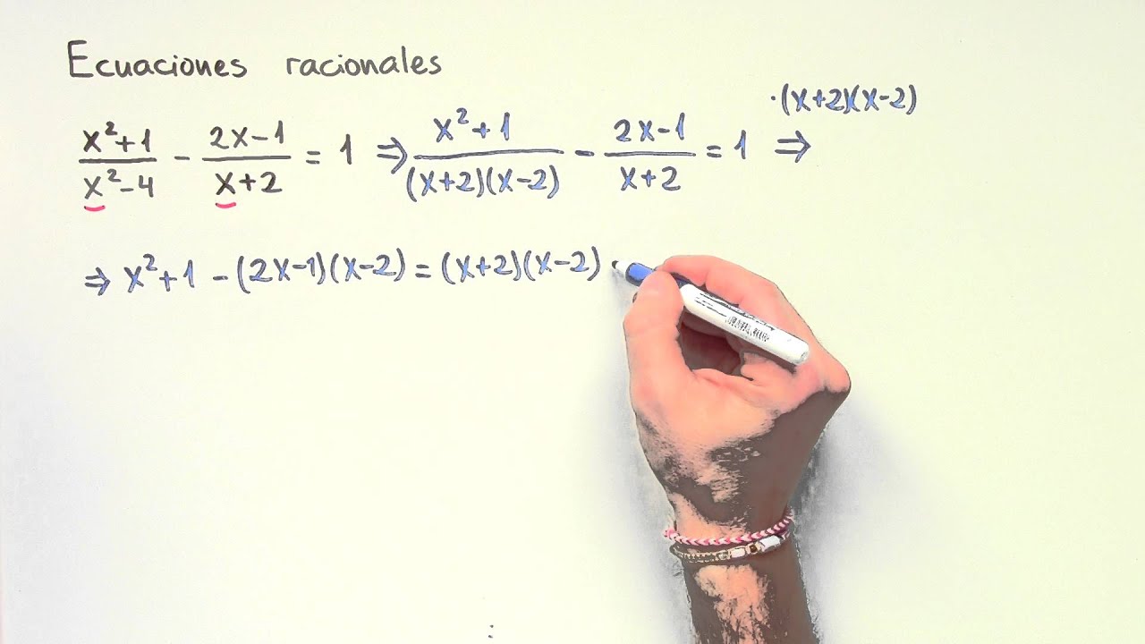 Ecuación racional - YouTube