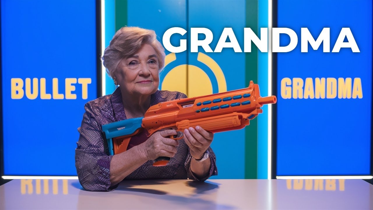 Nerf Wars: Grandma Strikes Back - YouTube