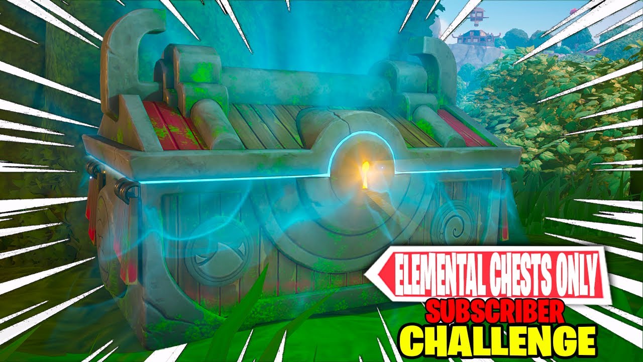 Fortnite Elemental Chests *ONLY* (Subscriber Challenge) - YouTube
