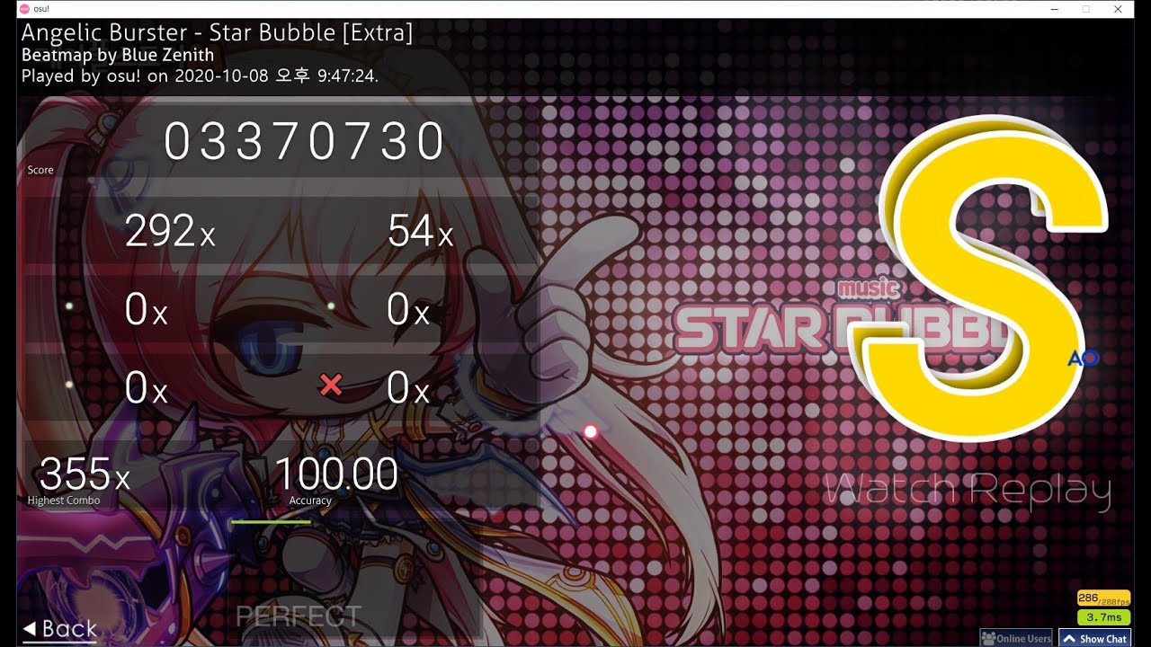 엔젤릭버스타 - Star Bubble osu - YouTube