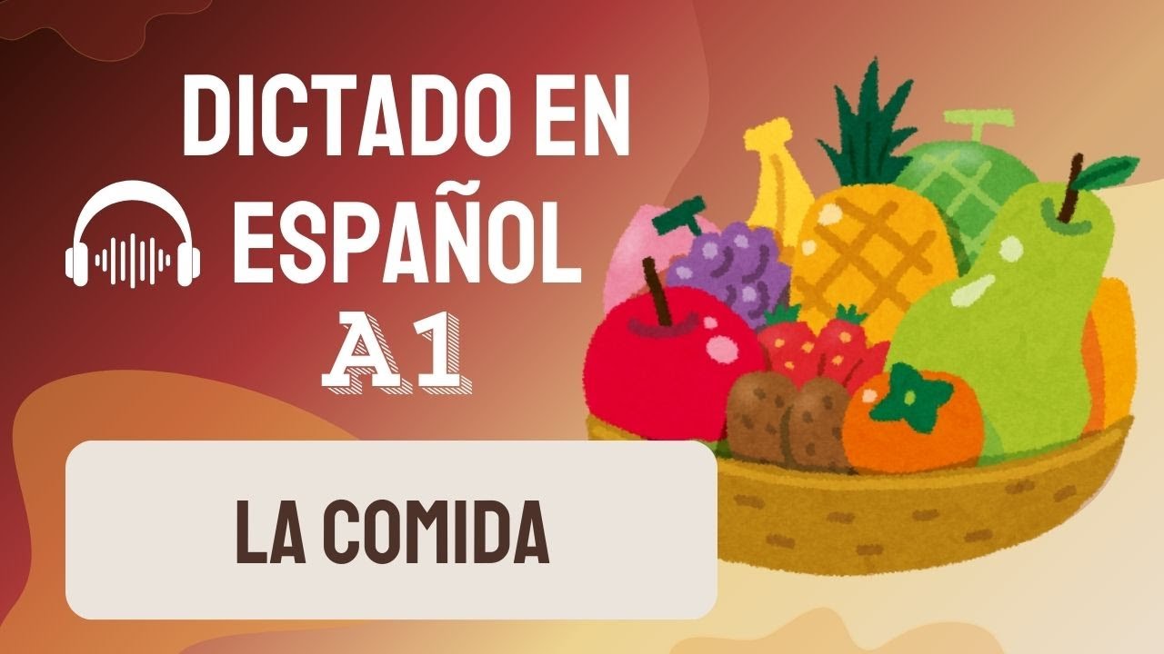 Dictado en español A1 — Aprende el vocabulario de la comida | Listening ...